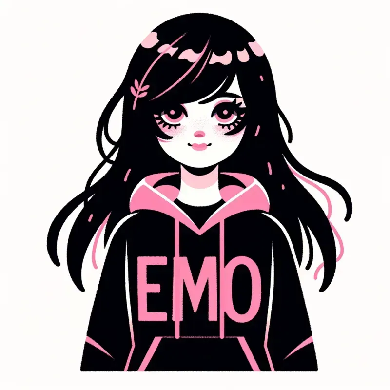 Emo Vibe Vectors DALL·E Prompt | PromptBase