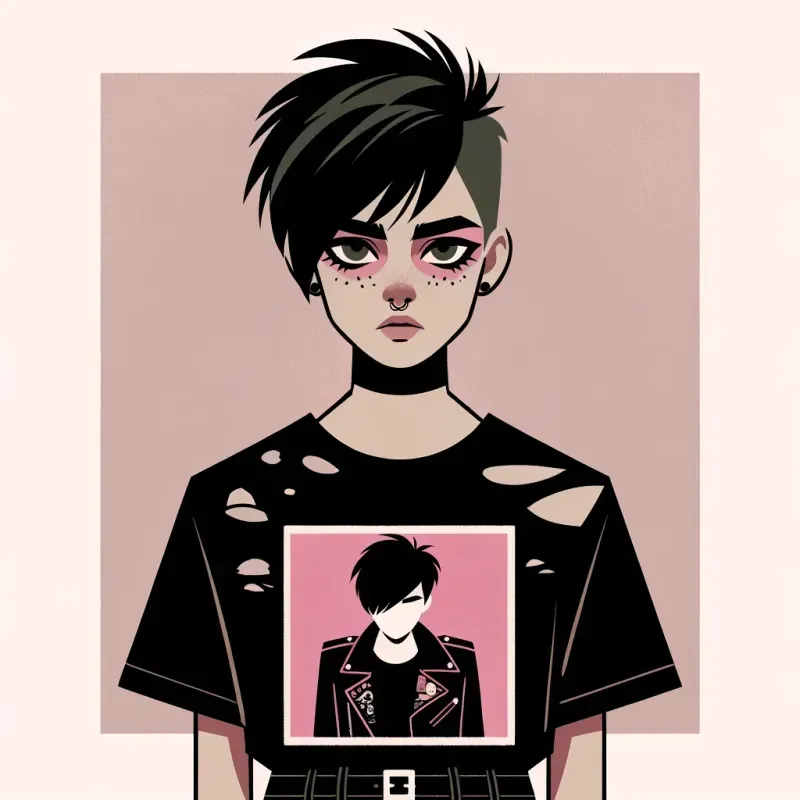 Emo Vibe Vectors DALL·E Prompt | PromptBase