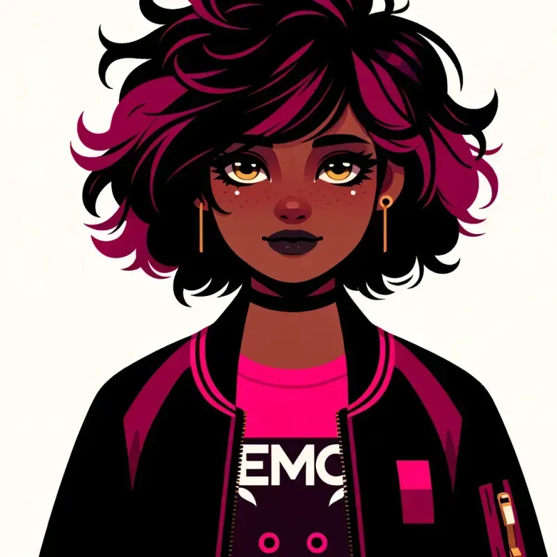 Emo Vibe Vectors DALL·E Prompt | PromptBase