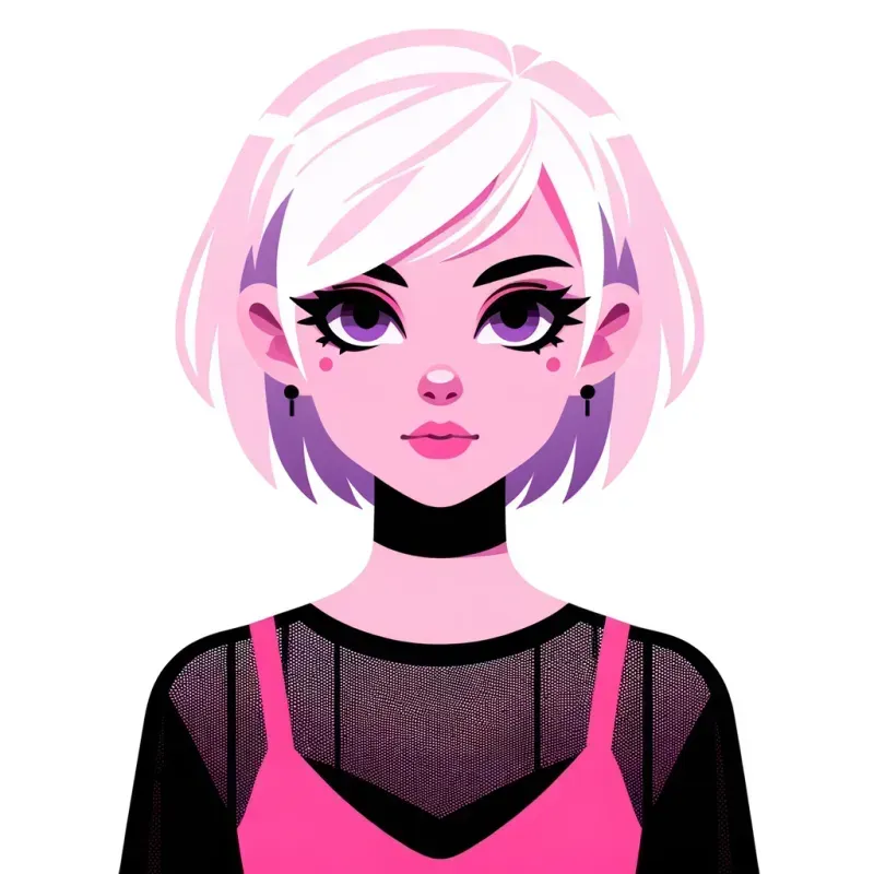 Emo Vibe Vectors DALL·E Prompt | PromptBase