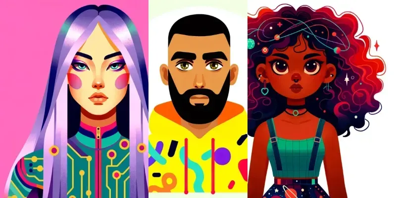 Funky Vector Avatars DALL·E Prompt | PromptBase