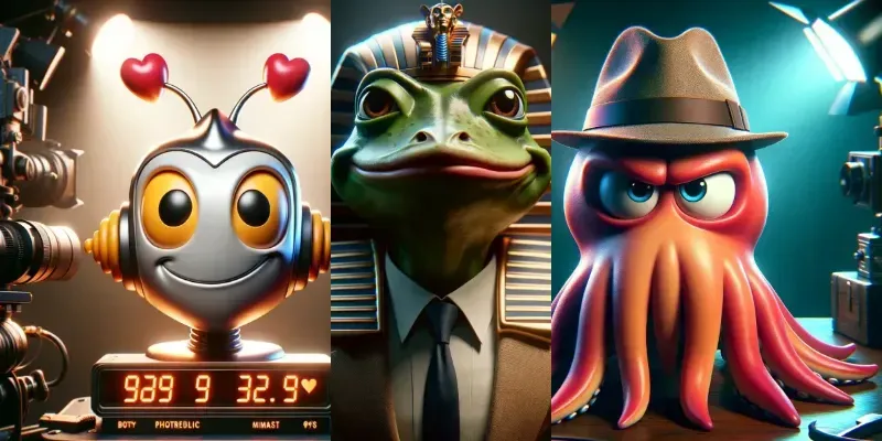 Cinematic Cartoon Caricatures DALL·E Prompt | PromptBase