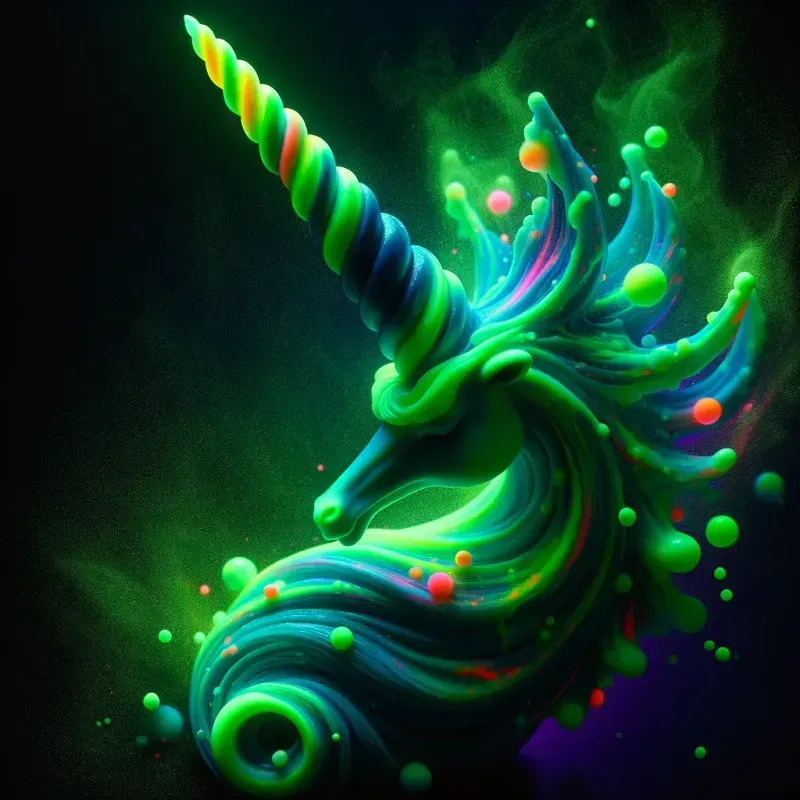 Cinematic Blacklight Objects DALL·E Prompt | PromptBase