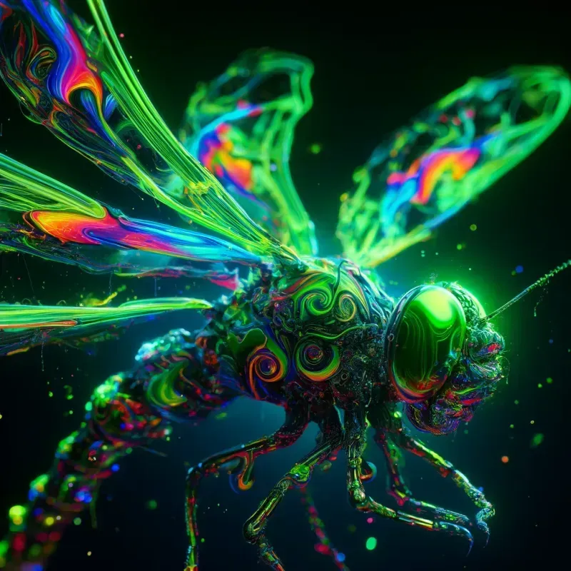 Cinematic Blacklight Objects DALL·E Prompt | PromptBase