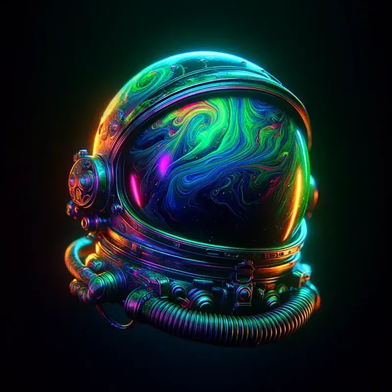 Cinematic Blacklight Objects DALL·E Prompt | PromptBase