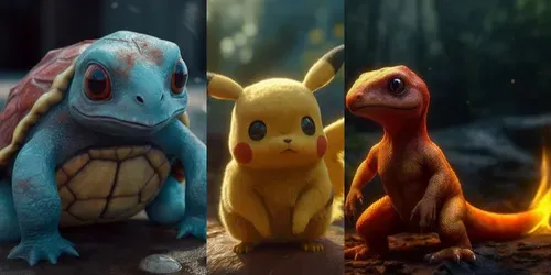 Realistic Pokémon Pet Miniatures Midjourney Prompt | PromptBase
