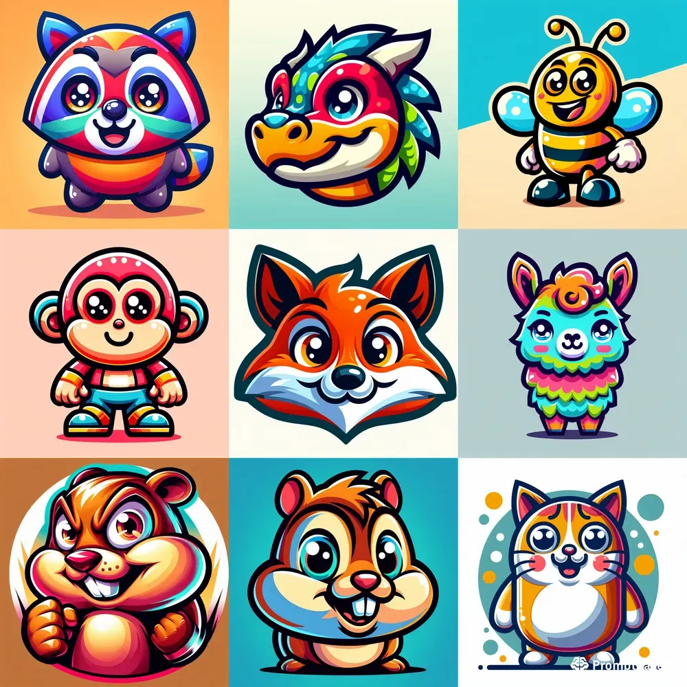 Friendly Mascot Characters DALL·E Prompt | PromptBase