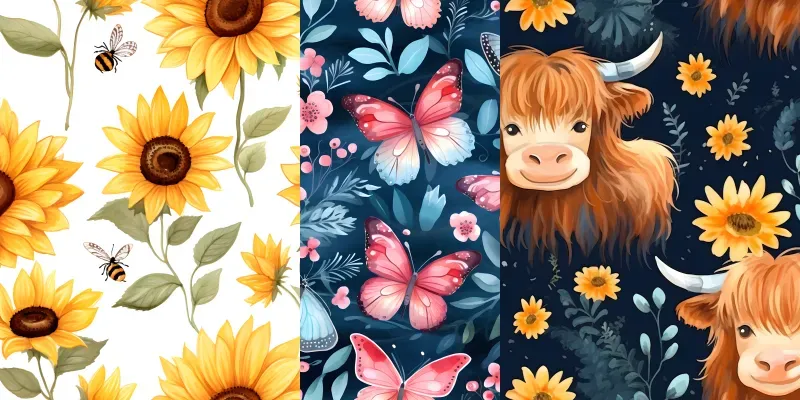 Seamless Watercolor Patterns Generator App | PromptBase