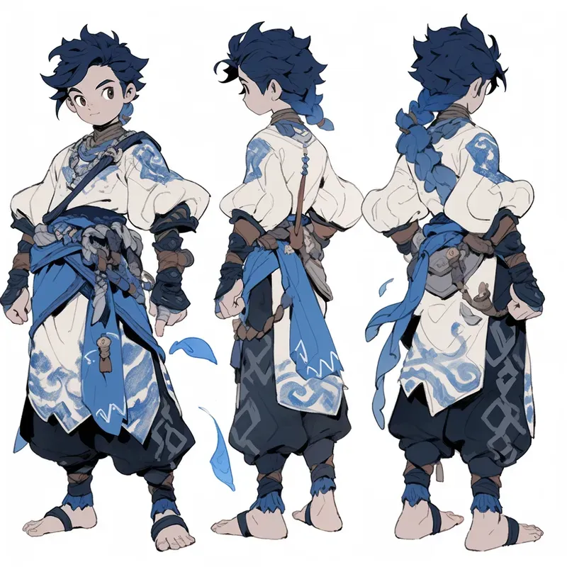 Genshin-style Character Sheets Midjourney Prompt | PromptBase