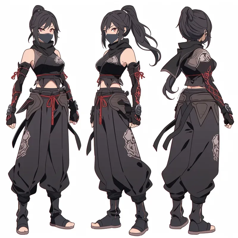 Genshin-style Character Sheets Midjourney Prompt | PromptBase