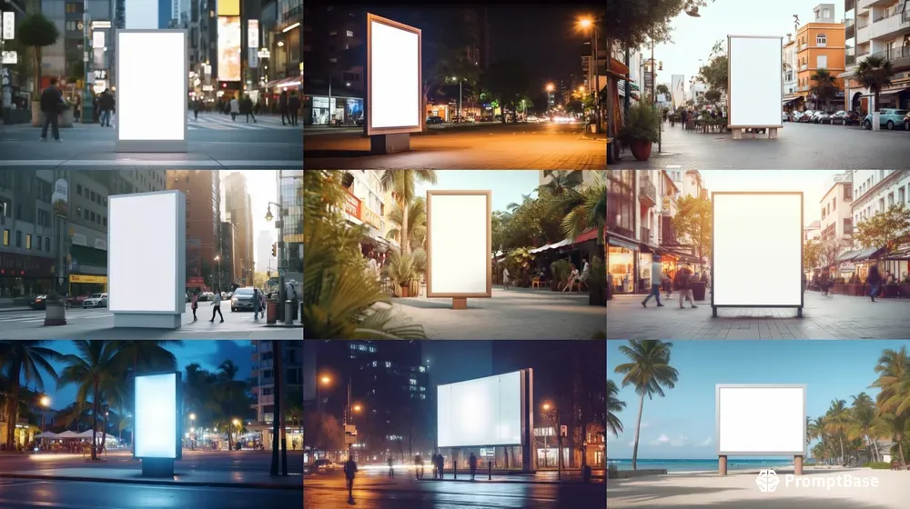 Advertising Lightbox Billboard Mockups Midjourney Prompt | PromptBase