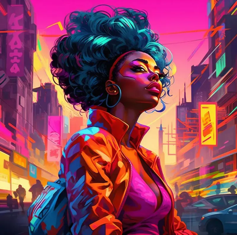 City Pop Art Midjourney Prompt | PromptBase