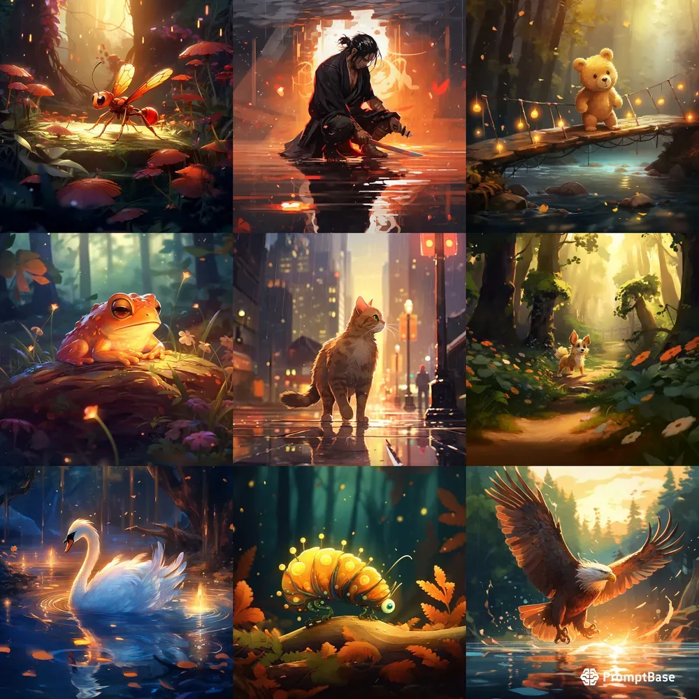 Warm Illustrations In Animation Style Midjourney Prompt | PromptBase