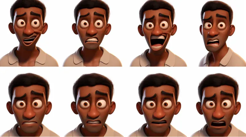 Multiple Poses In Pixar Style Midjourney Prompt | PromptBase