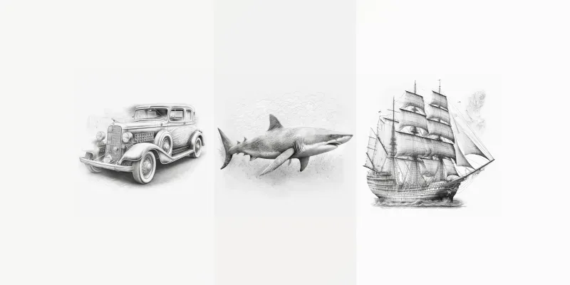 Charcoal Art Sketches Pencil Drawings AI Prompt Bundle | PromptBase