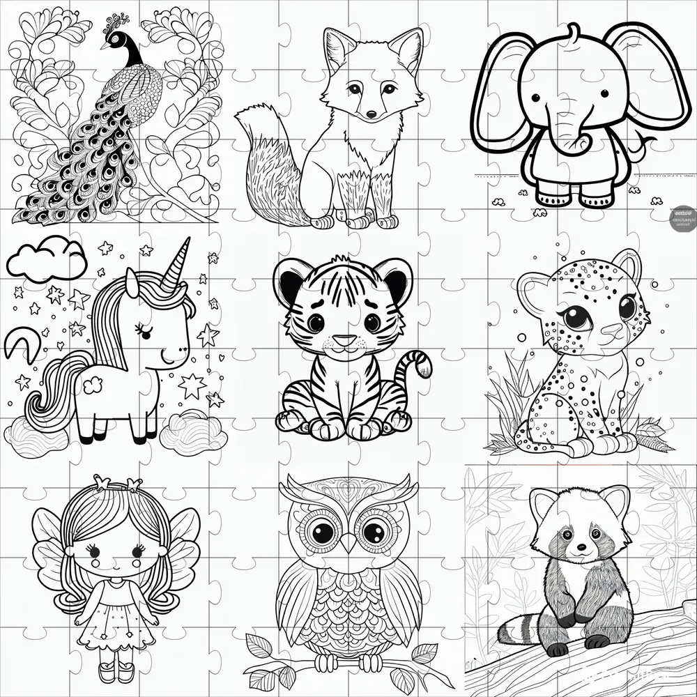 Simple Colourings For Small Kids Midjourney Prompt | PromptBase