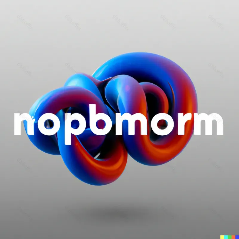 Abstract 3d Text Based Logo DALL·E Prompt | PromptBase