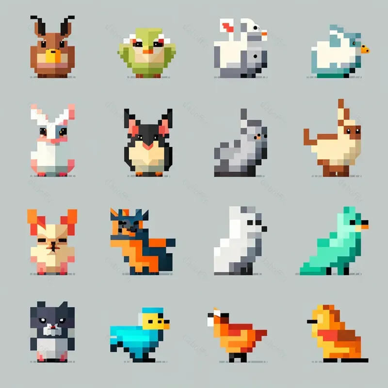 8-bit Pixel Art Packs Midjourney Prompt | PromptBase