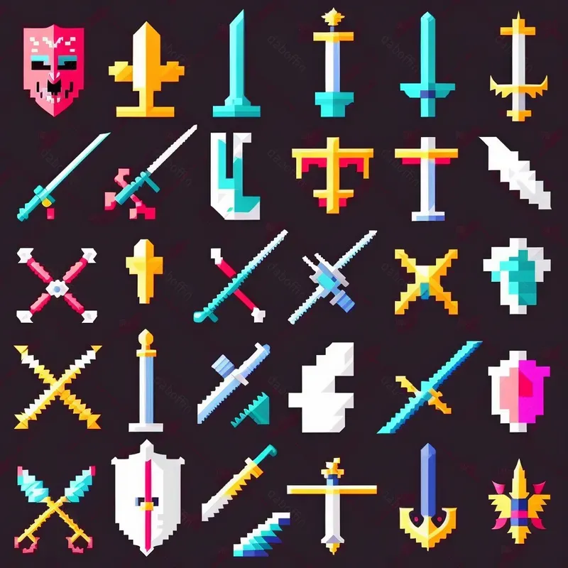 8-bit Pixel Art Packs Midjourney Prompt | PromptBase