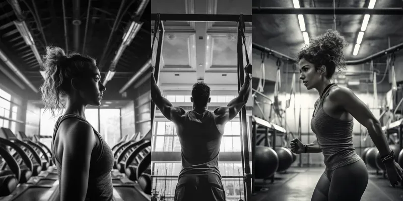 Cinematic Gym Models For Product Shots Midjourney Prompt | PromptBase