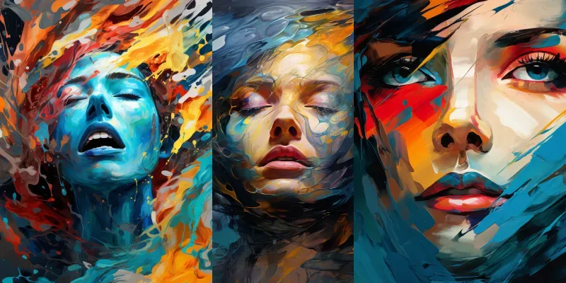Abstract Emotion Portraits Midjourney Prompt | PromptBase
