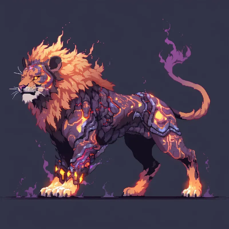 Game Pixel Fantasy Creature Designs Midjourney Prompt | PromptBase