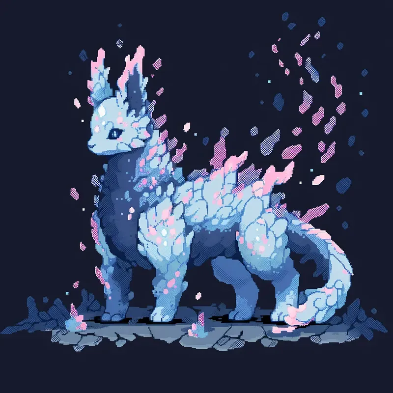 Game Pixel Fantasy Creature Designs Midjourney Prompt | PromptBase