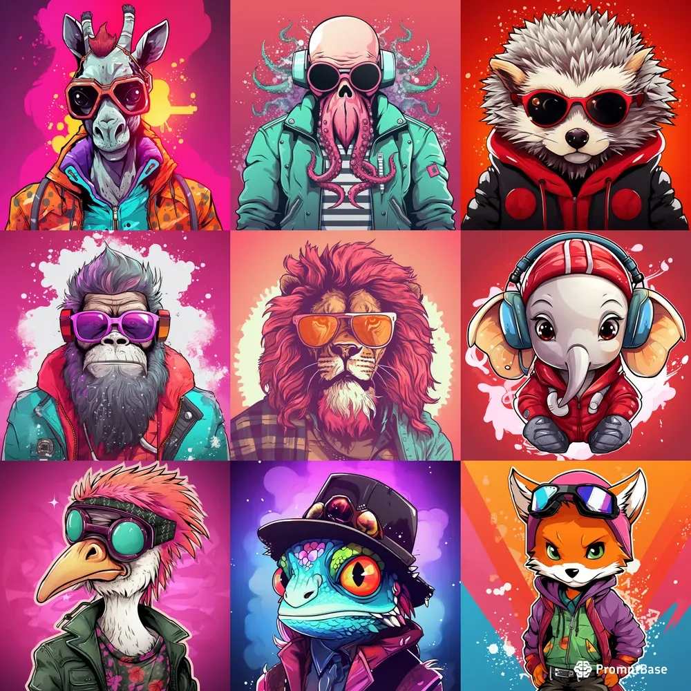 Funcky Punk Picture Profile NFT Avatars Midjourney Prompt | PromptBase