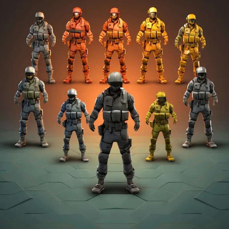 Character Design Sprite Sheets Midjourney Prompt | PromptBase