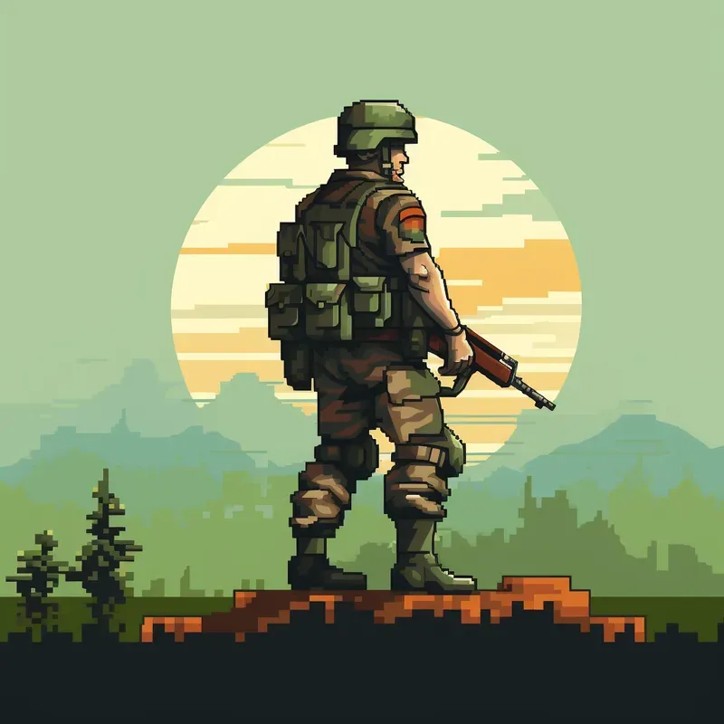 32 Bit Pixel Art One Clicks Away Midjourney Prompt | PromptBase