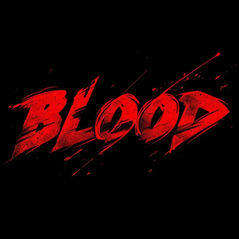 Aggressive Red Fonts Midjourney Prompt | PromptBase