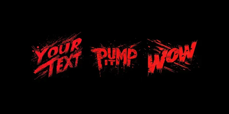 Aggressive Red Fonts Midjourney Prompt | PromptBase