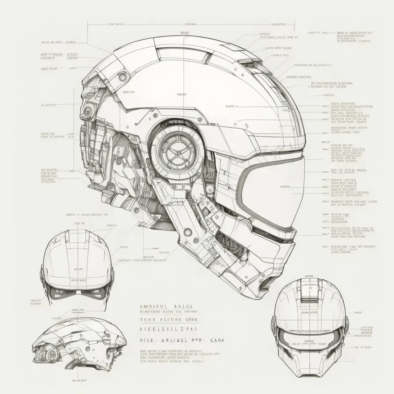 Technical Drawings And Labels Midjourney Prompt | PromptBase