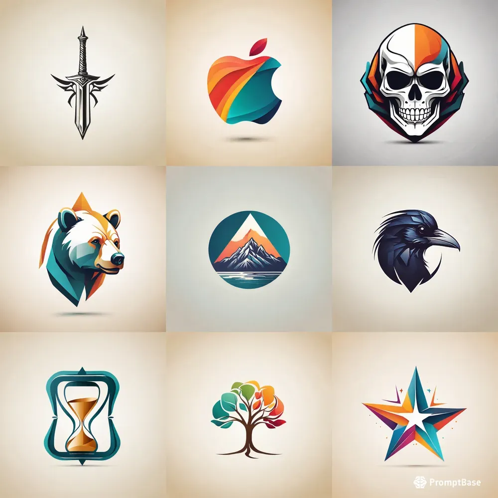 Symbolic Logo Vector Designs Leonardo Ai Prompt | PromptBase