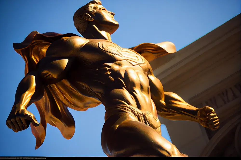 Epic Superhero Statues Midjourney Prompt | PromptBase