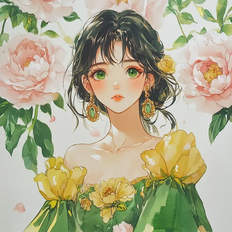 Gorgeous Anime Girls Midjourney Prompt Promptbase
