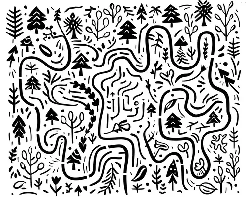 Hand Drawn Mazes For Kids Illustrations Generator App | PromptBase