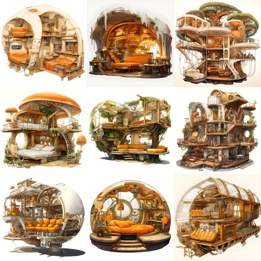 Captivating Crosssection Cutaway Designs Midjourney Prompt | PromptBase
