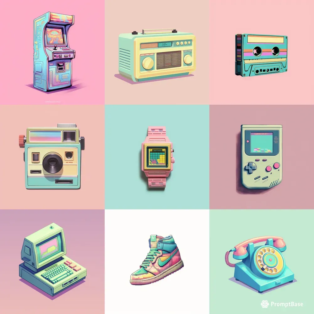 Vintage Animated Items Midjourney Prompt | PromptBase