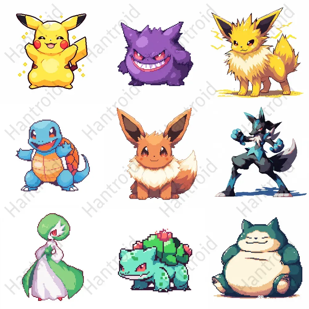 Pixel Art Pokemon Avatars Midjourney Prompt | PromptBase