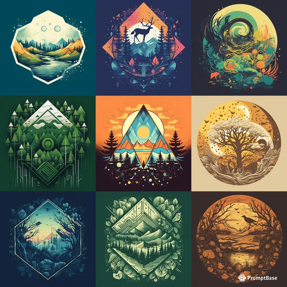 Nature-driven Tshirt Design Ideas Midjourney Prompt | PromptBase