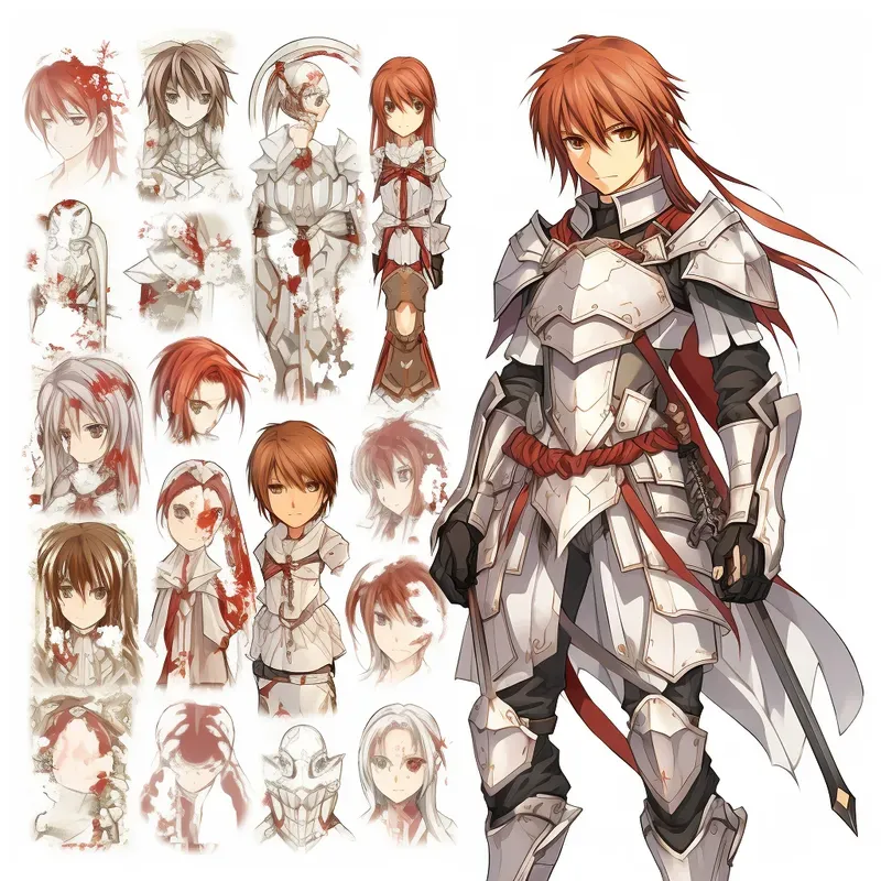 Visual Novel Character Sprites Midjourney Prompt | PromptBase