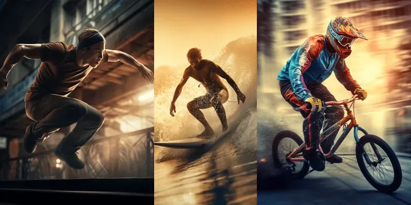 Dynamic Sports Action Photographs Midjourney Prompt | PromptBase