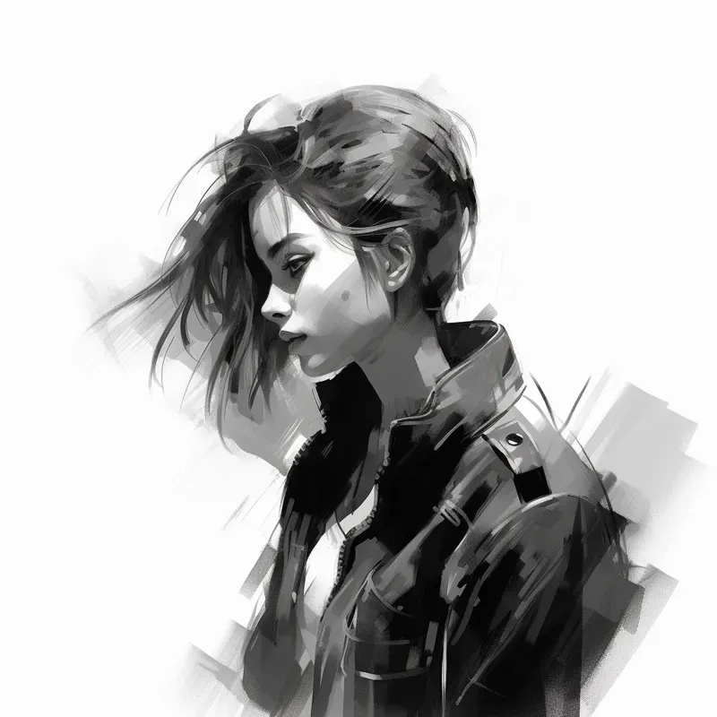 Artistic Profile Portrait Illustrations Midjourney Prompt | PromptBase