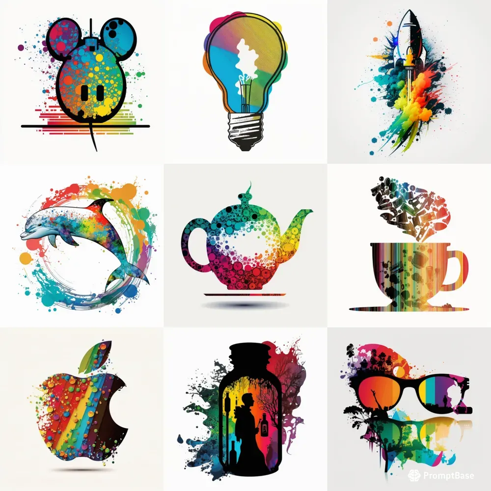Pop Art Logos Midjourney Prompt | PromptBase