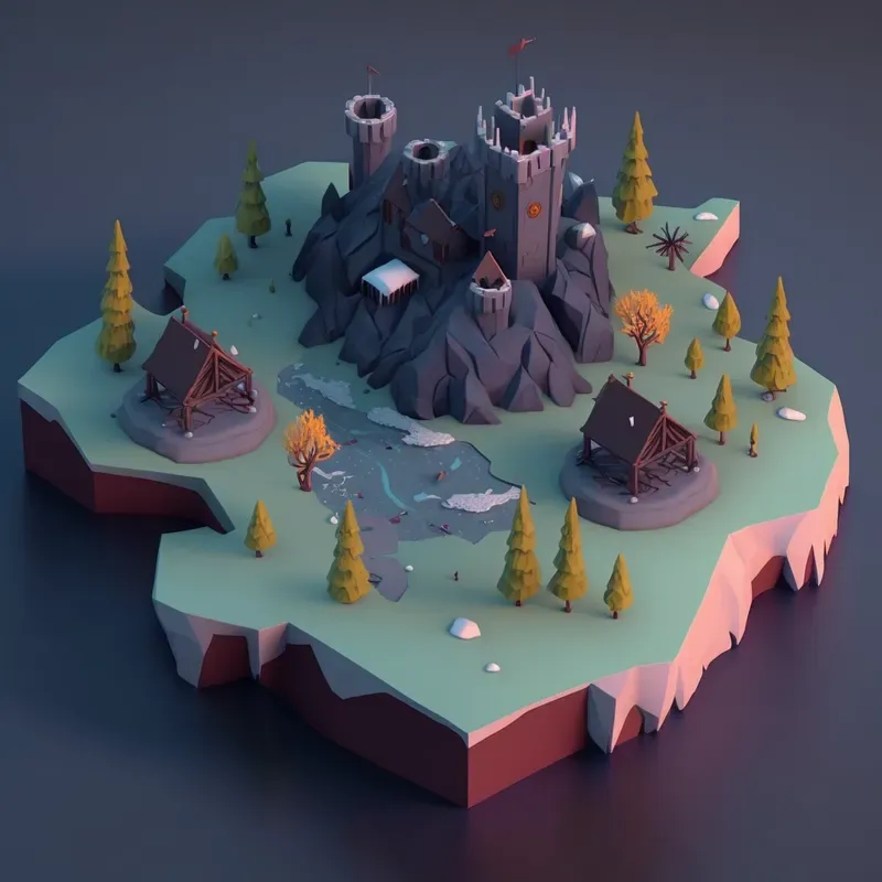 Cute Isometric Islands Midjourney Prompt | PromptBase