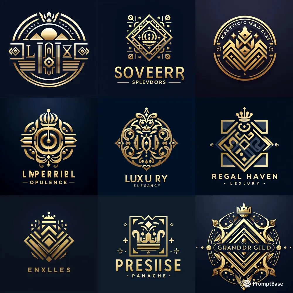 Custom Luxury Logo Designs DALL·E Prompt | PromptBase