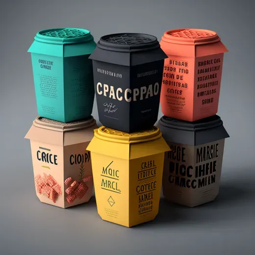 Paper Containers Package Designs Midjourney Prompt | PromptBase