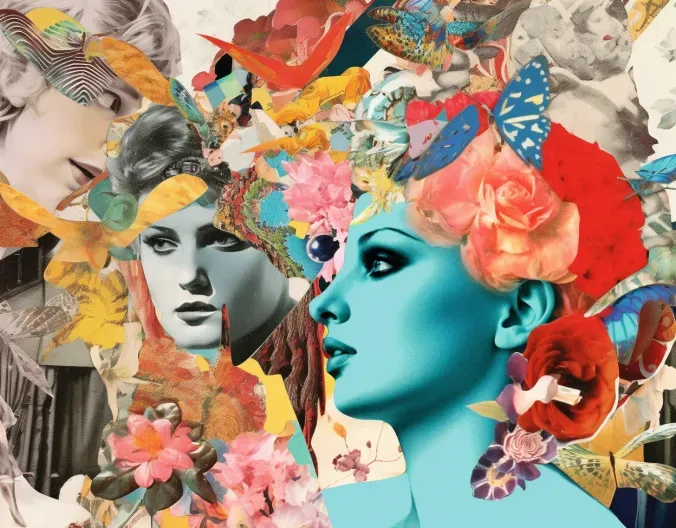 Photography Collage Art Midjourney Prompt | PromptBase