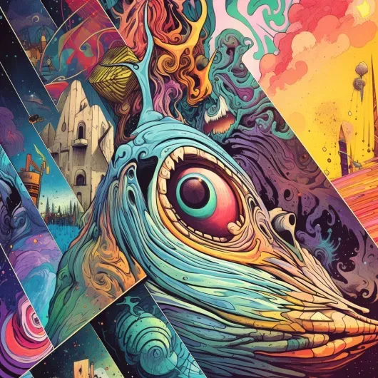 Psychedelic Color Schemes Paintings Midjourney Prompt | PromptBase